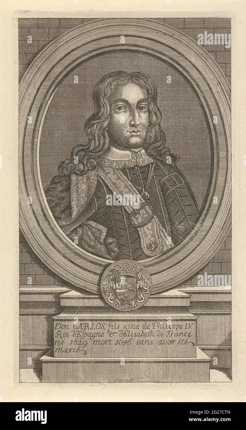 Portrait of prince Don Carlos from Spain. Portrait of prince Don Carlos ...