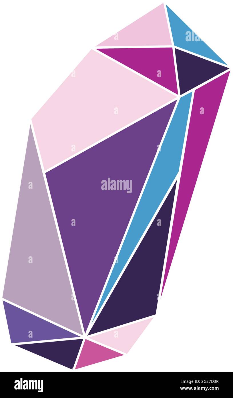 stone crystal gem isolated icon Stock Vector Image & Art - Alamy