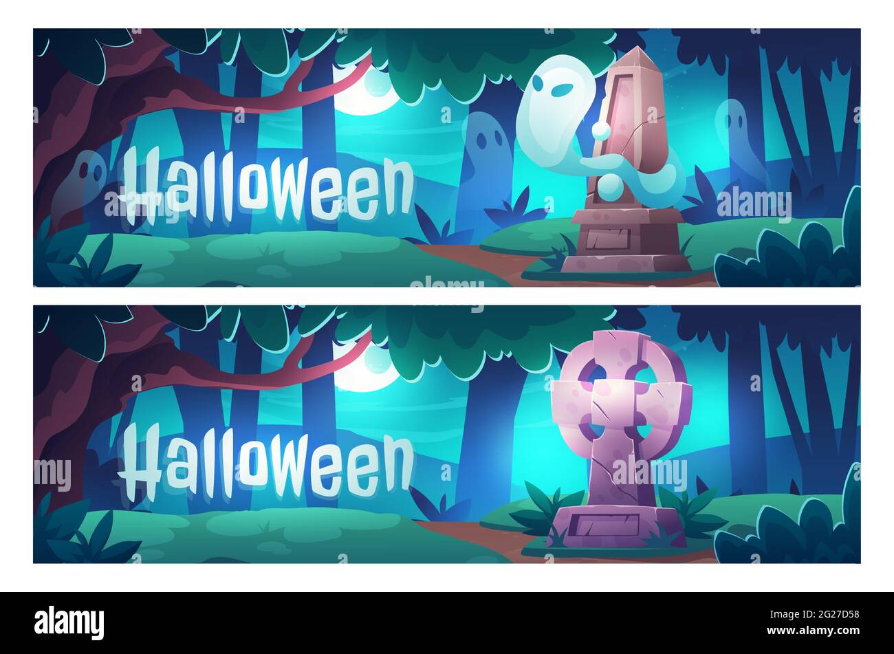 Twilight cemetery Cut Out Stock Images & Pictures - Alamy