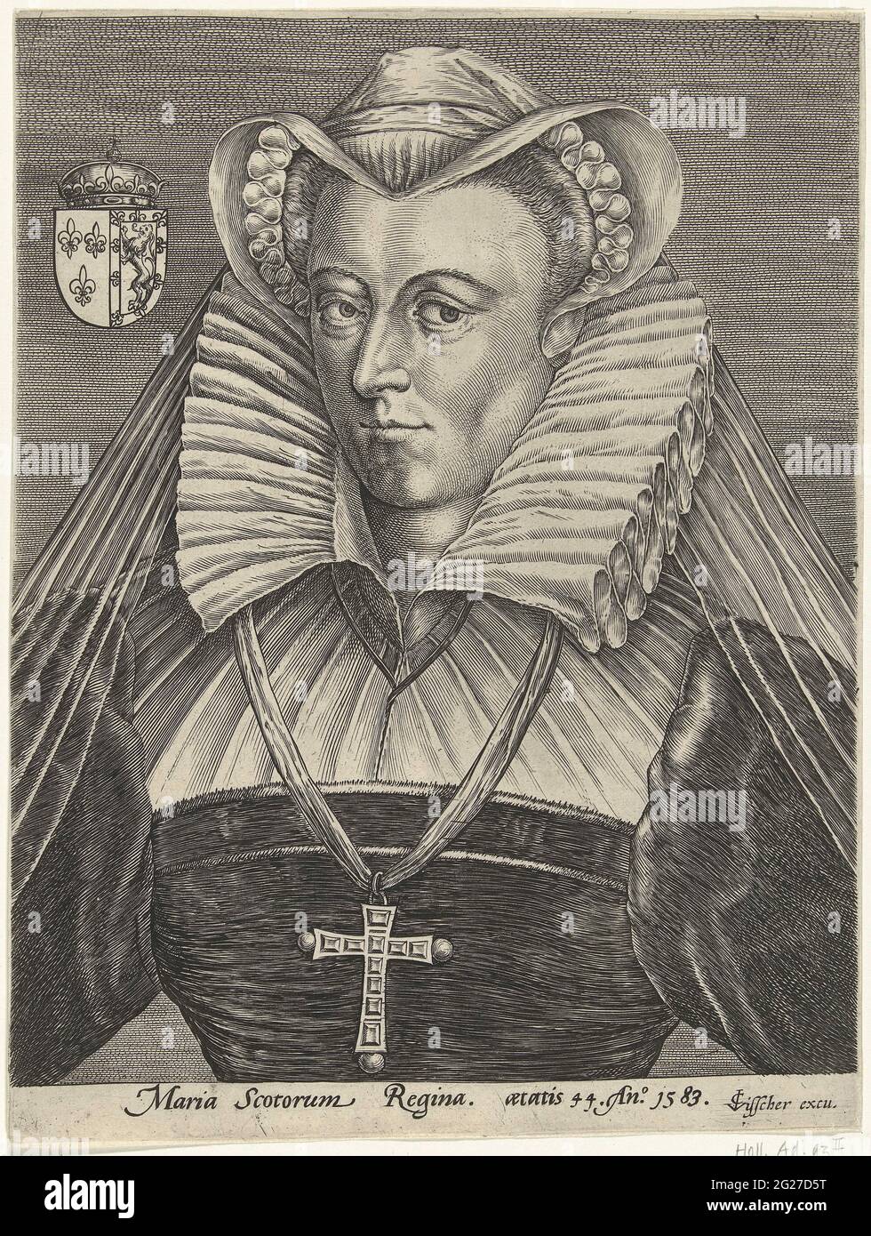 Portrait of Queen Maria I Stuart of Scotland; Maria Scotorum Regina ...