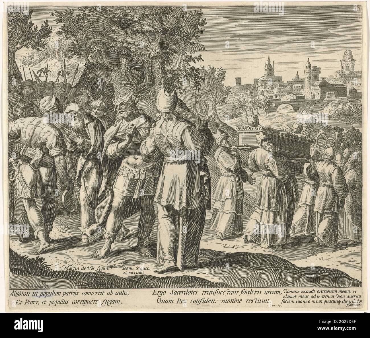 David flight for Absalom; History of David. David flight with his ...