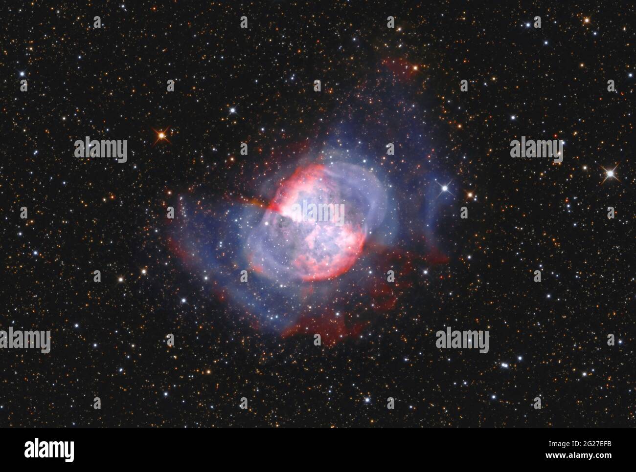 Messier 27, a planetary nebula Stock Photo - Alamy