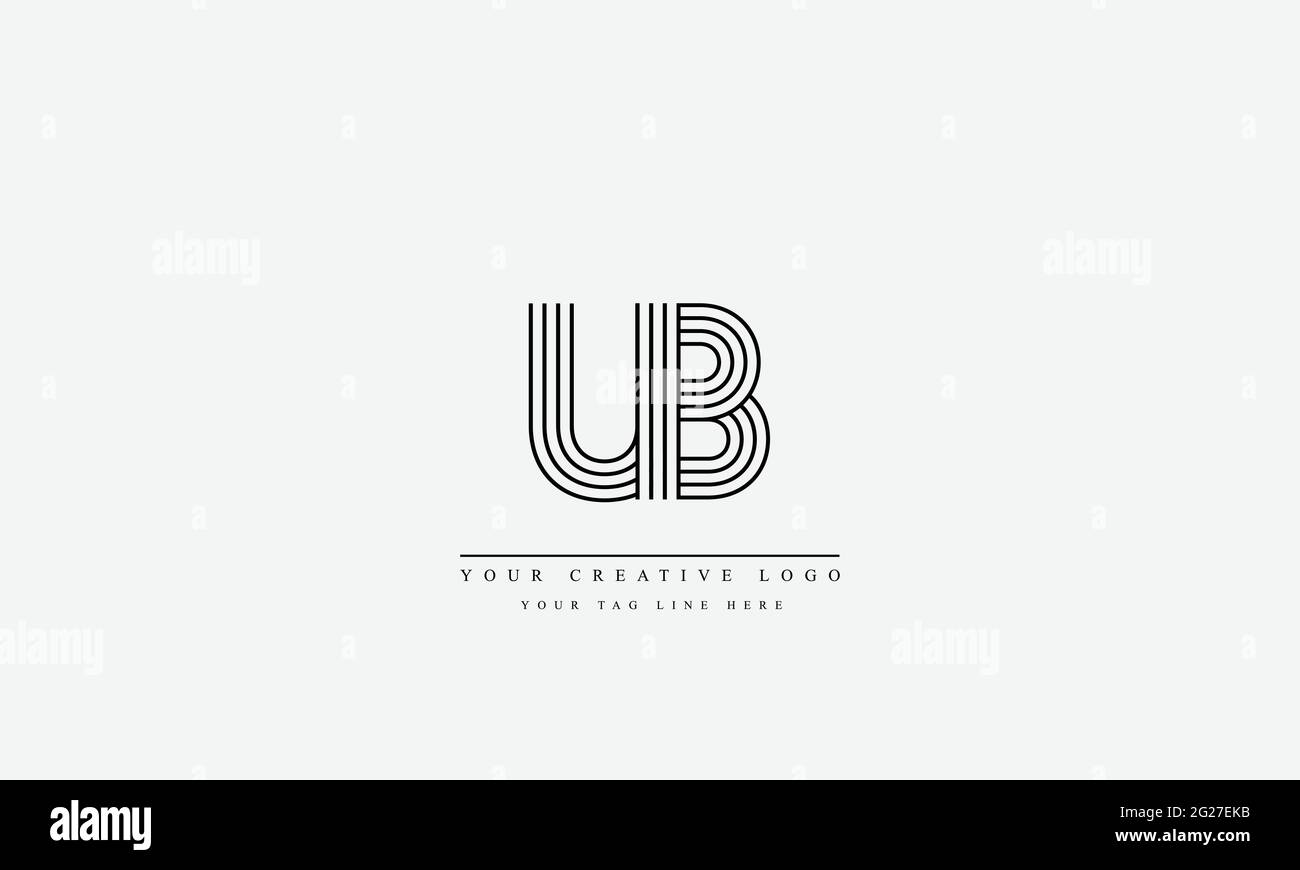 UB BU abstract vector logo monogram template Stock Vector Image & Art - Alamy