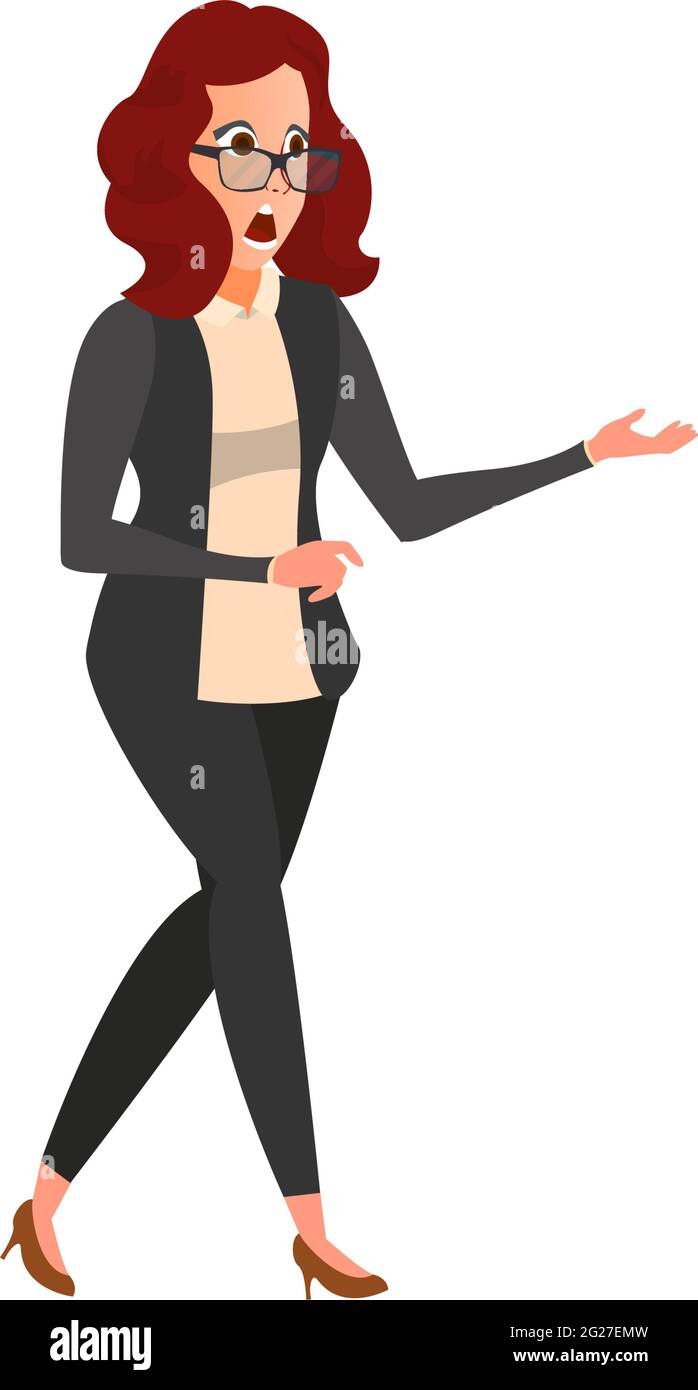 shocked woman forgot documents at home cartoon vector Stock Vector ...