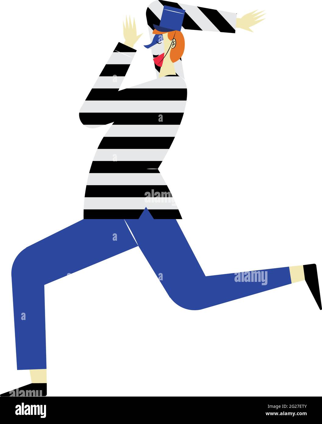 male french mime funny character Stock Vector Image & Art - Alamy