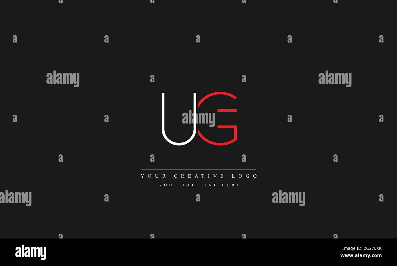 UG GU U G abstract vector logo monogram template Stock Vector Image ...