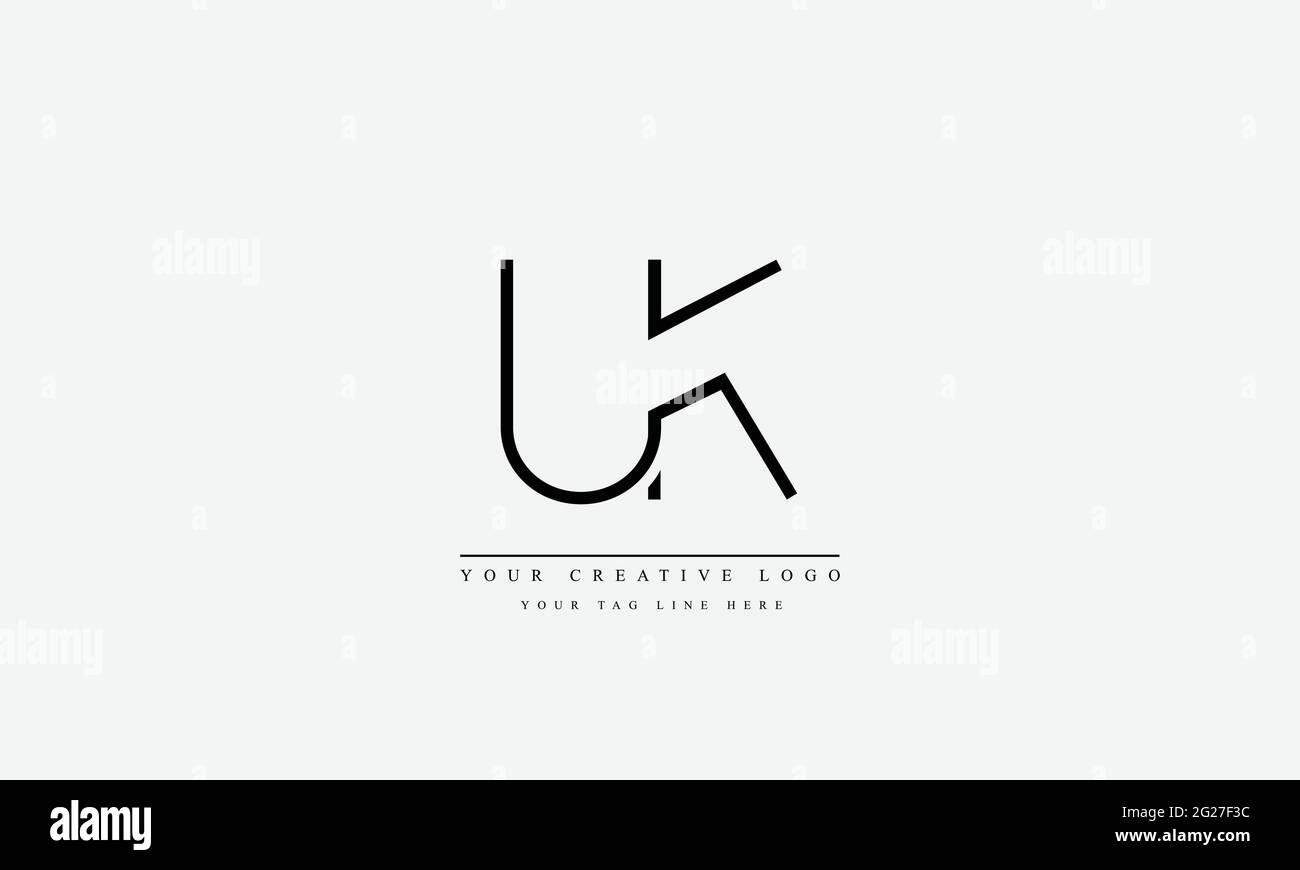 UK KU U K abstract vector logo monogram template Stock Vector Image ...