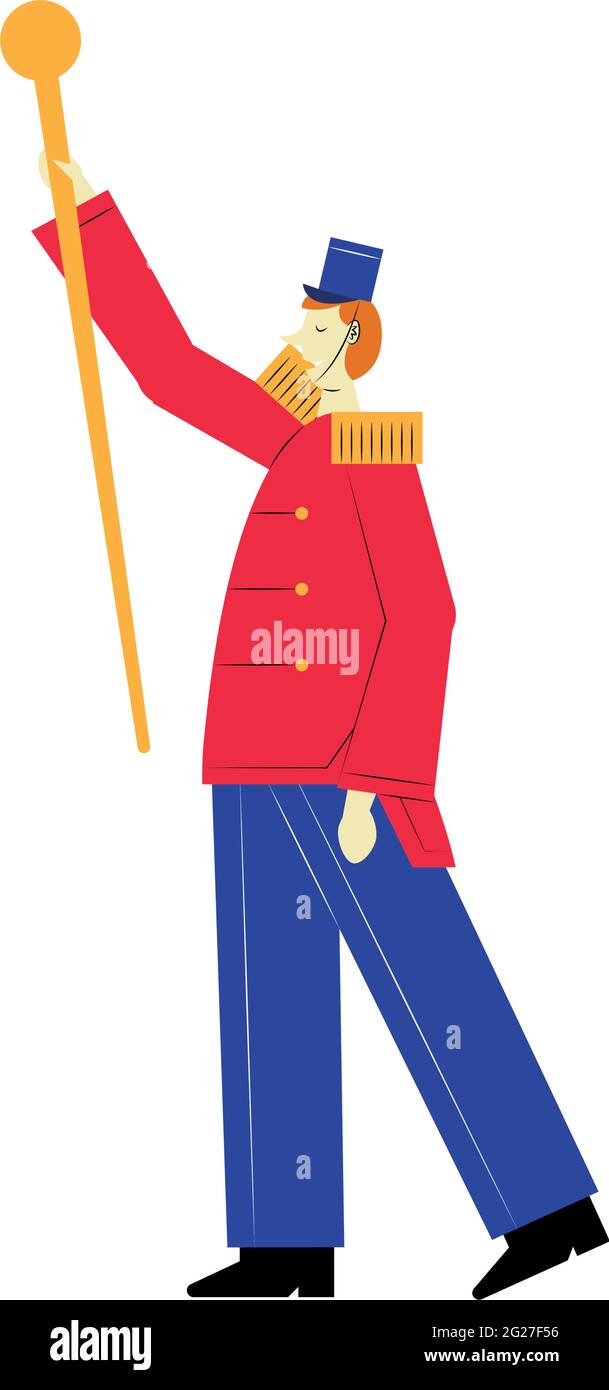 male leader marching band character Stock Vector Image & Art - Alamy