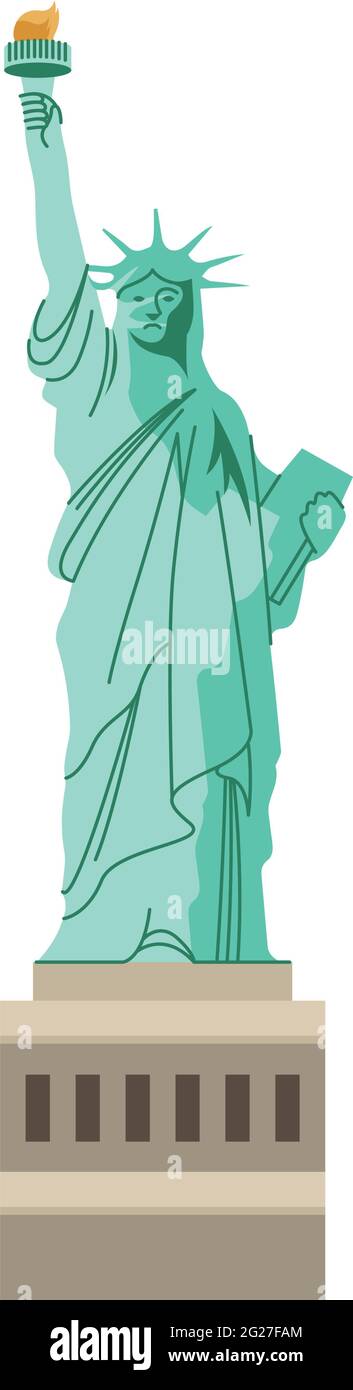 liberty statue usa famous monument Stock Vector Image & Art - Alamy