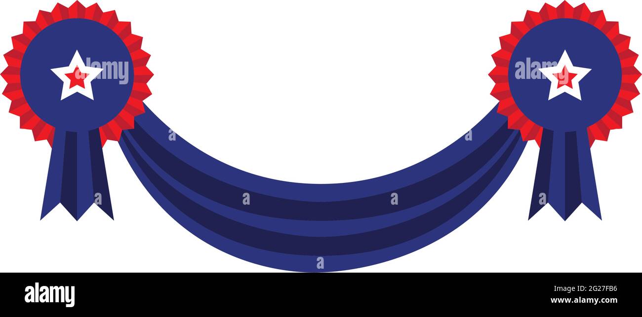 usa ribbon hanging decoration icon Stock Vector Image & Art - Alamy