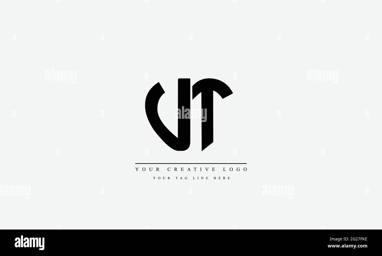 UT TU U T abstract vector logo monogram template Stock Vector Image ...