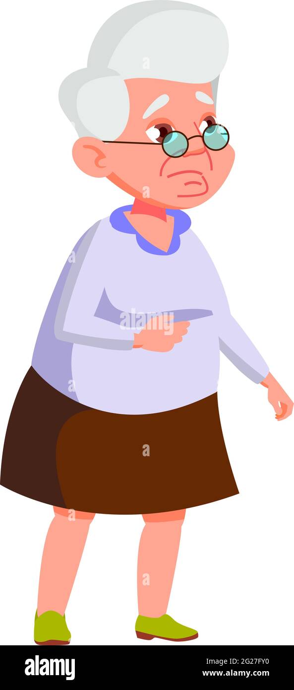 Sad Grandma Clipart