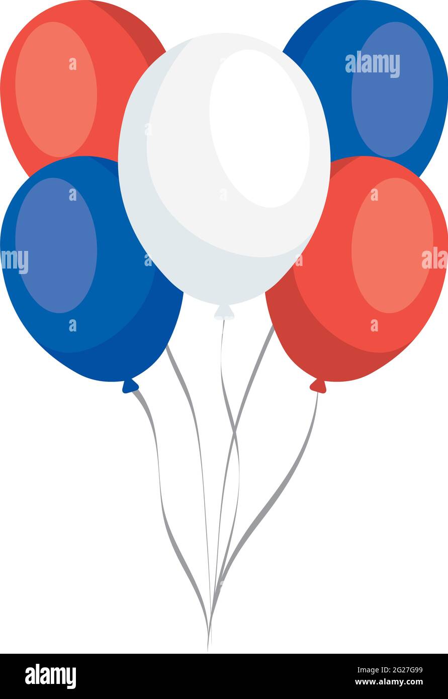 france flag in balloons helium Stock Vector Image & Art - Alamy