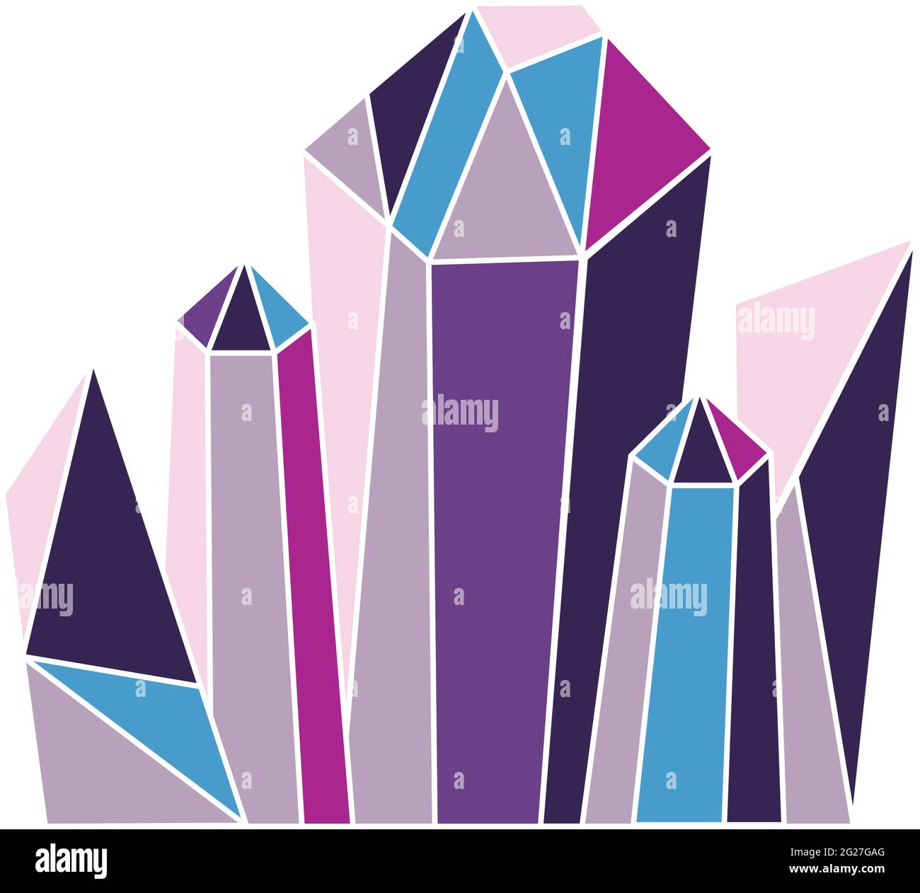 crystal quartz gem isolated icon Stock Vector Image & Art - Alamy