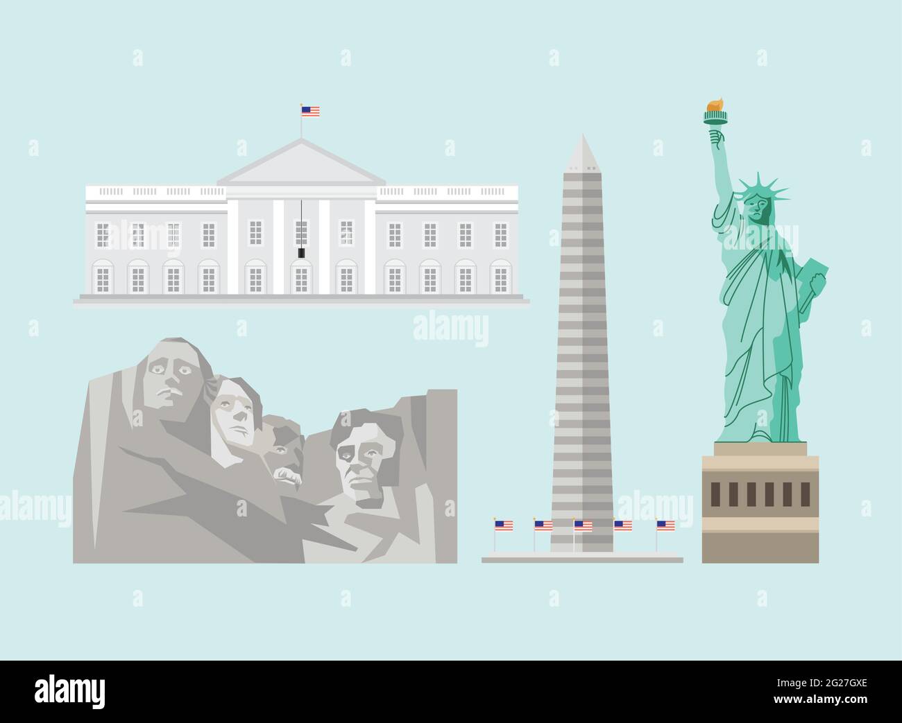 The faces of four presidents Stock Vector Images - Alamy