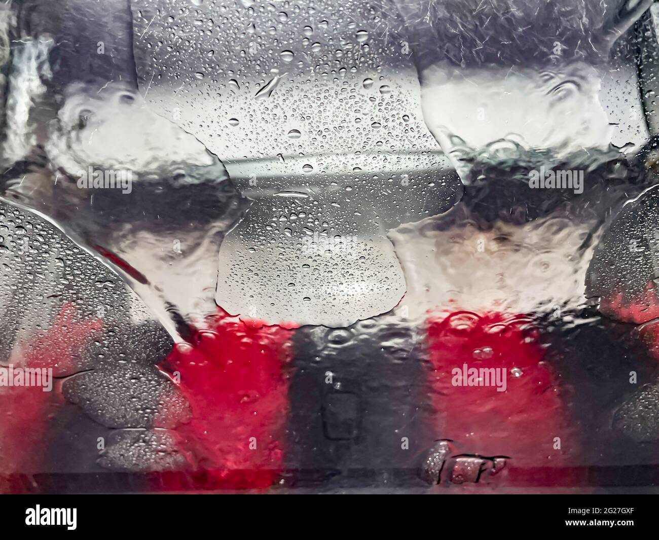 Abstract art texture background of an automatic car wash showing soap ...