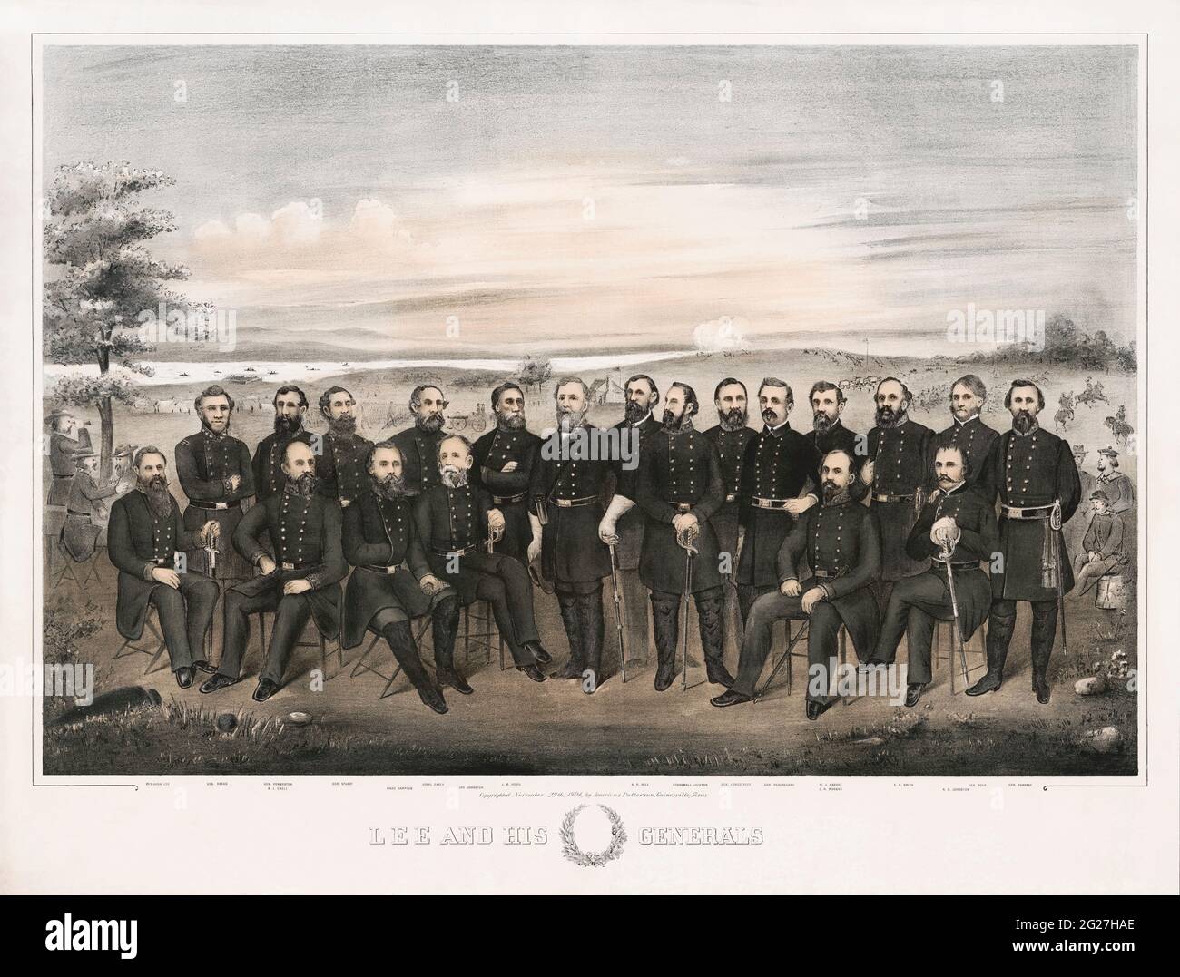 General Robert E. Lee and the generals who served under him in the Army ...