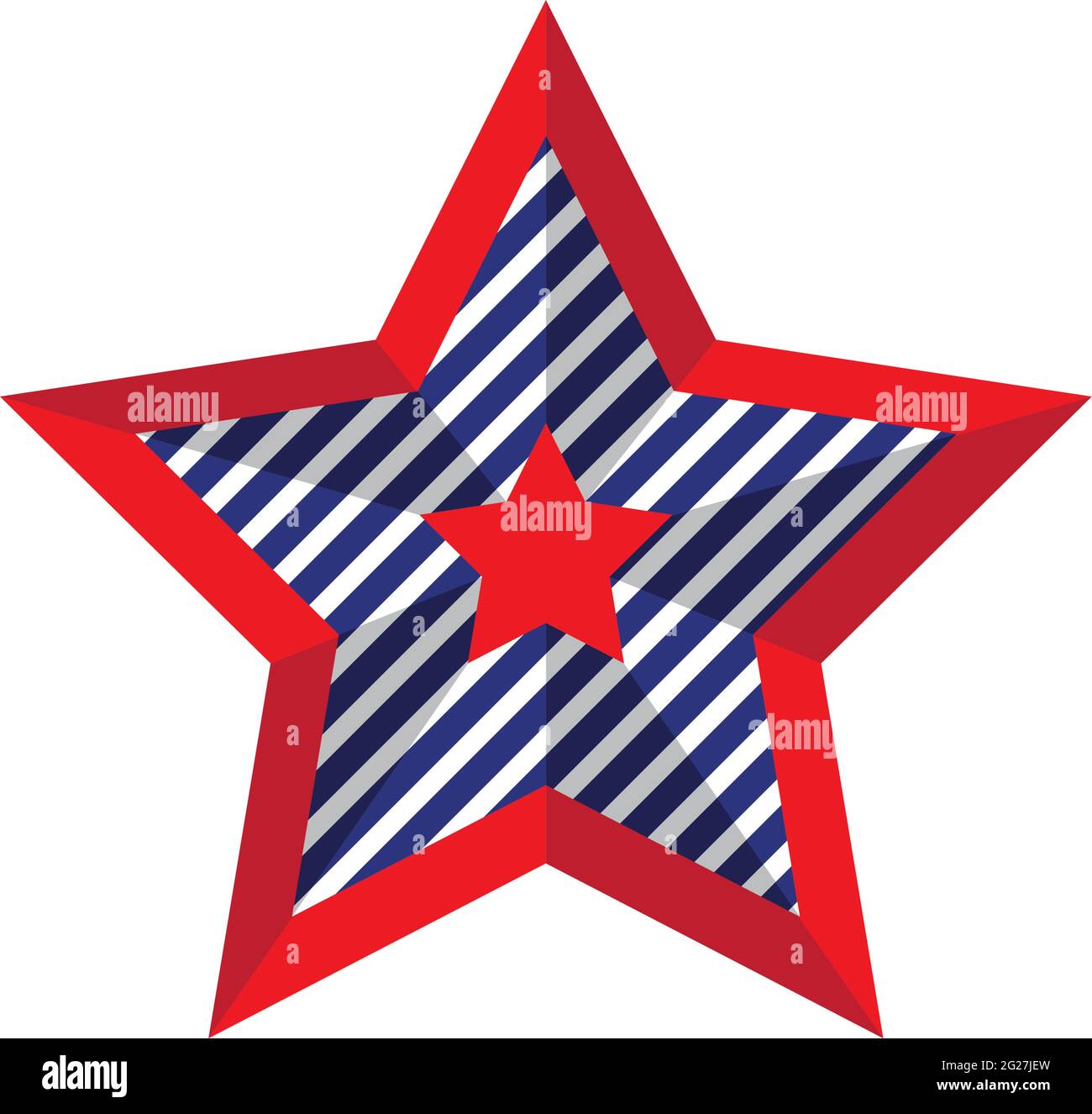 usa star emblem patriotic icon Stock Vector Image & Art - Alamy