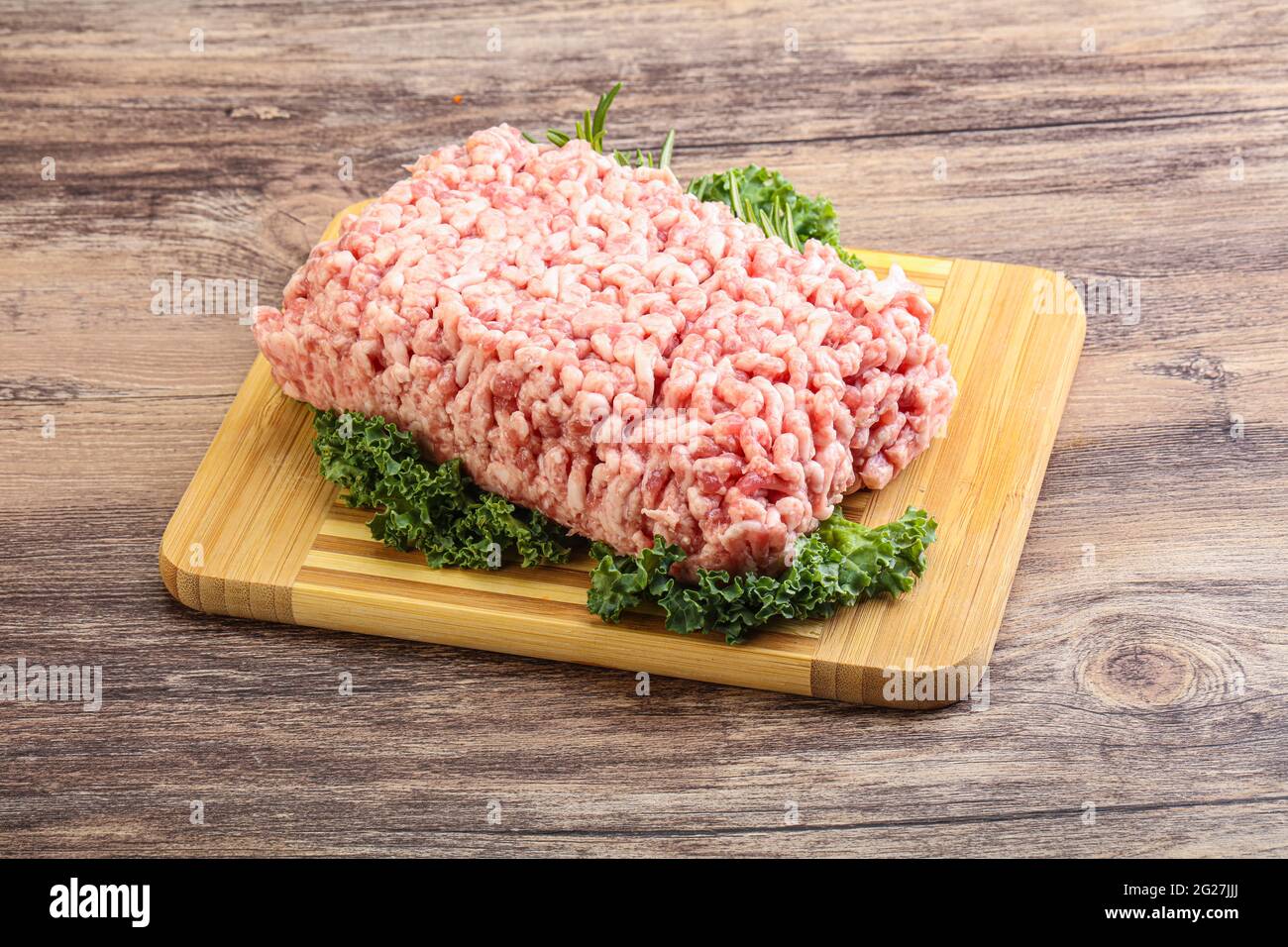 Raw fat pork minced meat for cooking Stock Photo - Alamy