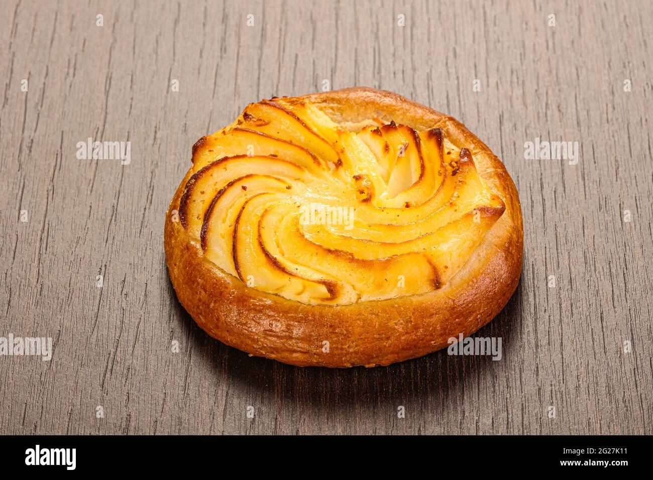 Sweet Pastry with soft cottage cheese Stock Photo - Alamy