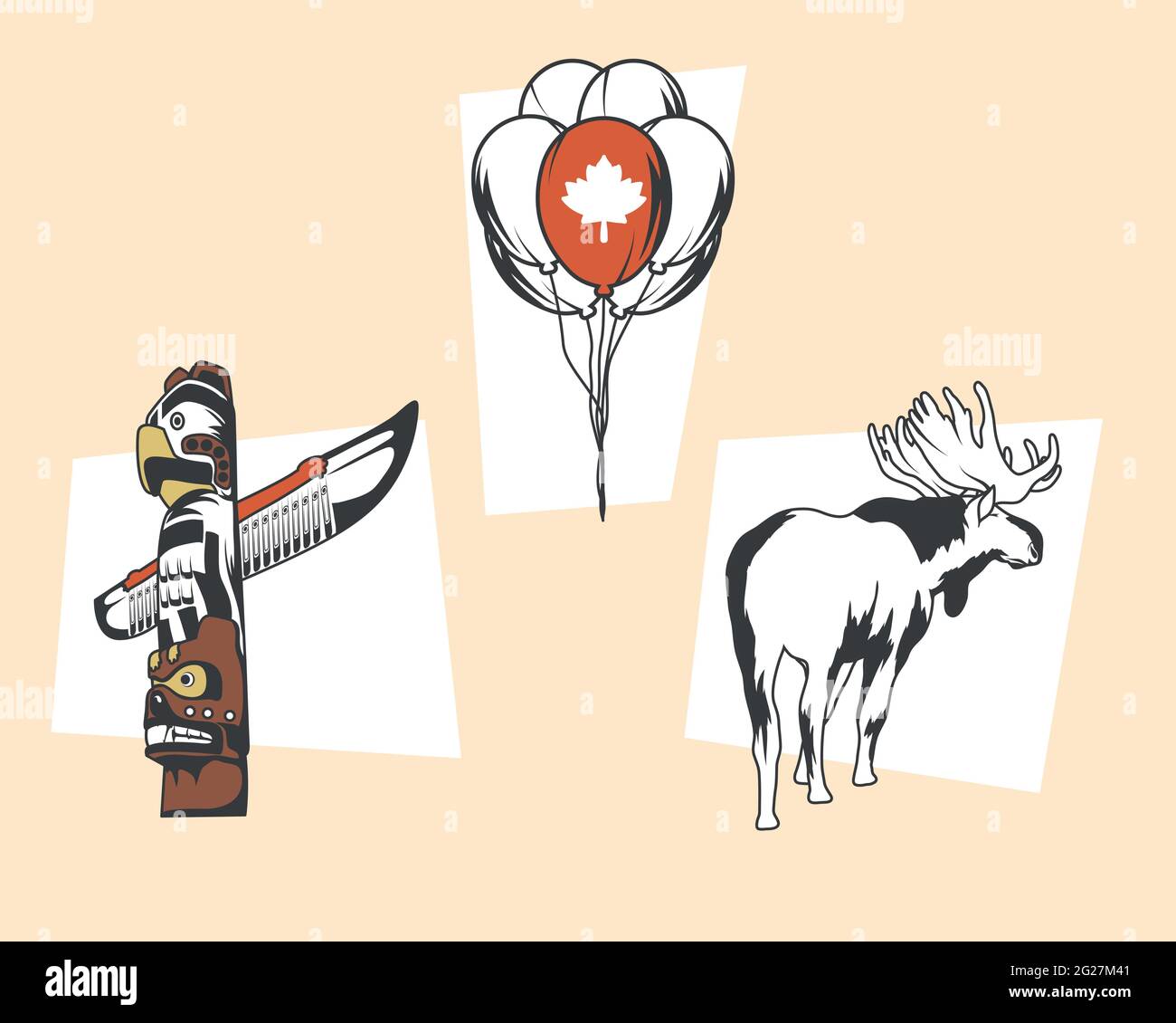 Canada day celebration items hi-res stock photography and images - Alamy