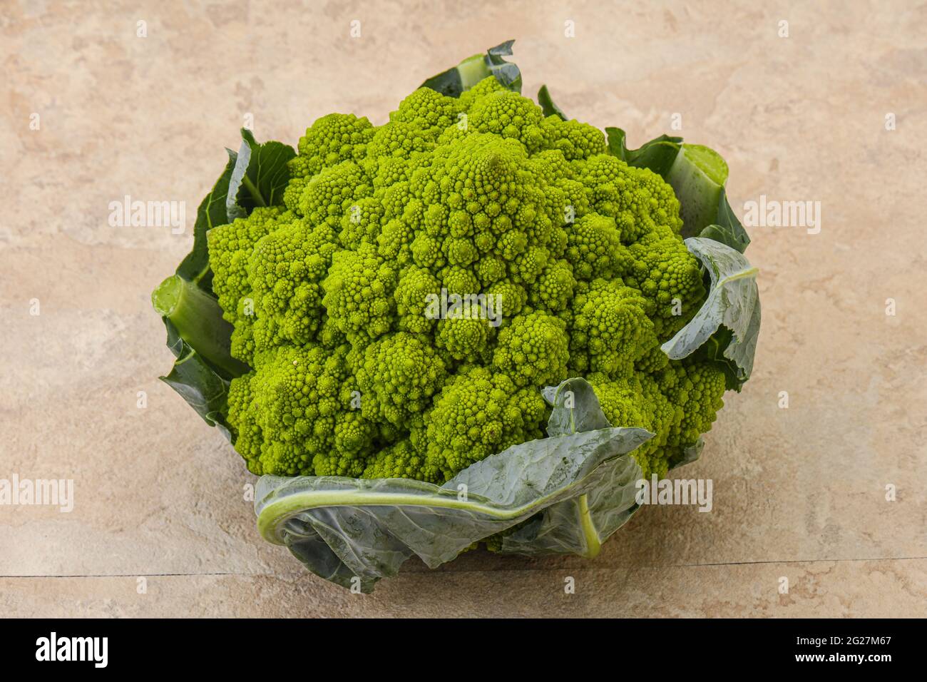Tasty Vegan organic food - Romanesco cabbage Stock Photo - Alamy