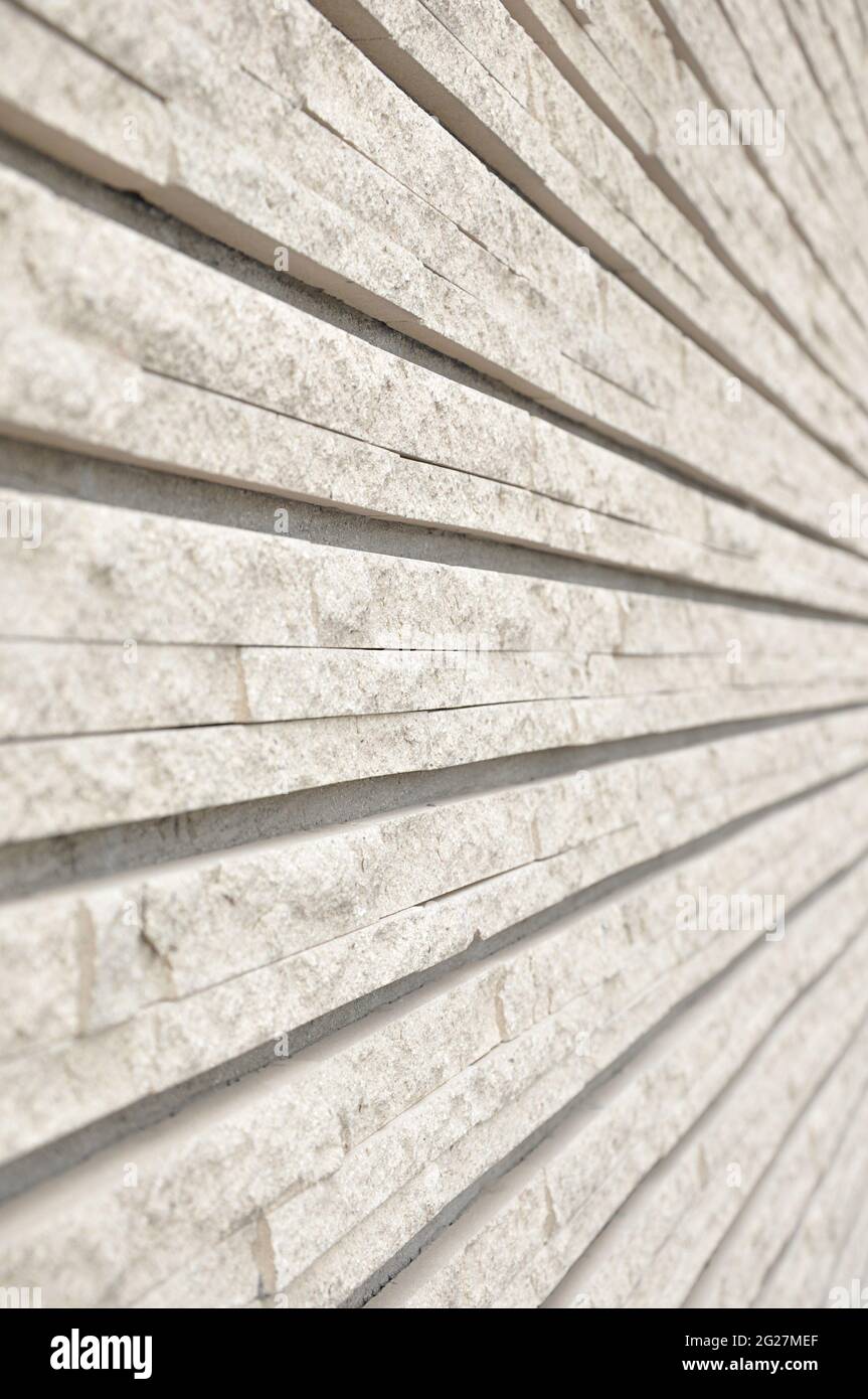Grooved decorative stone wall texture Stock Photo - Alamy