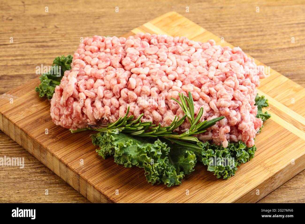 Raw fat pork minced meat for cooking Stock Photo - Alamy