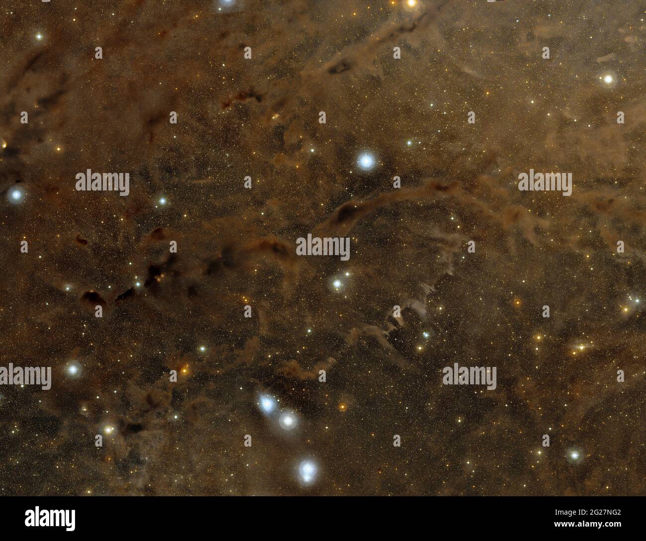 Dark Nebula and dust clouds across the constellation of Taurus Stock ...