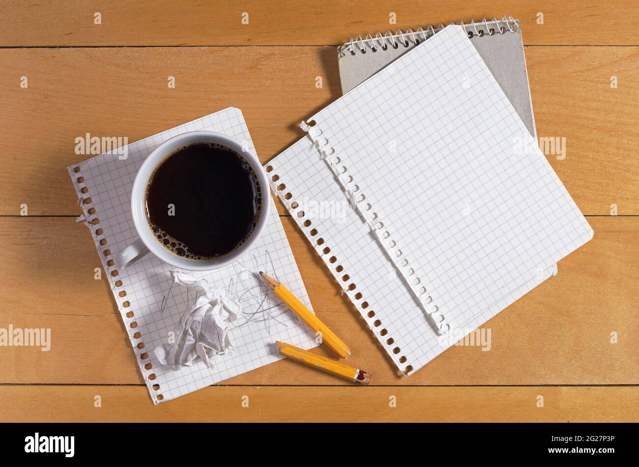 Broken pencil crumpled paper hi-res stock photography and images - Alamy