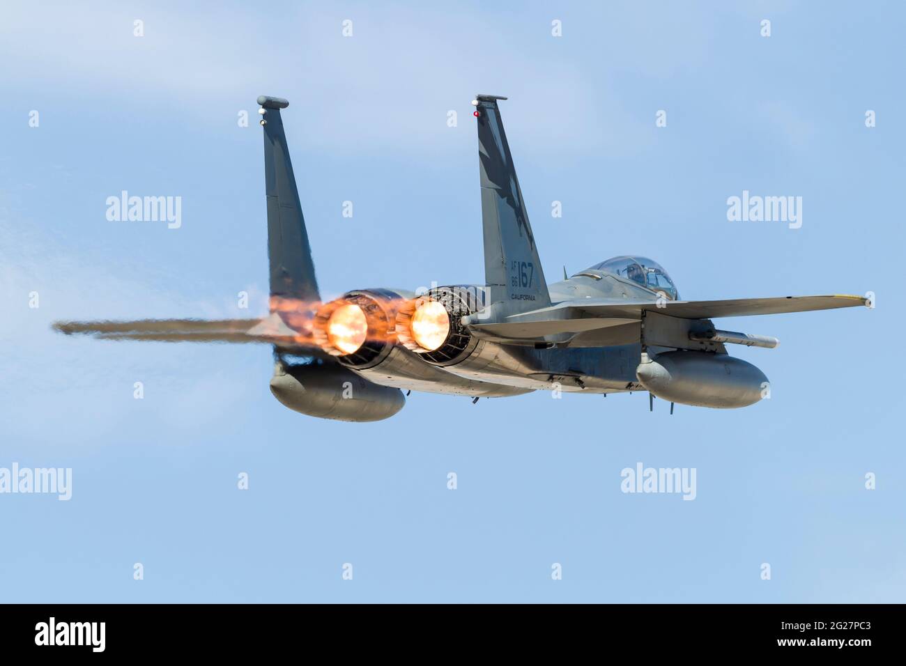 Afterburner f 15c jet engine hi-res stock photography and images - Alamy
