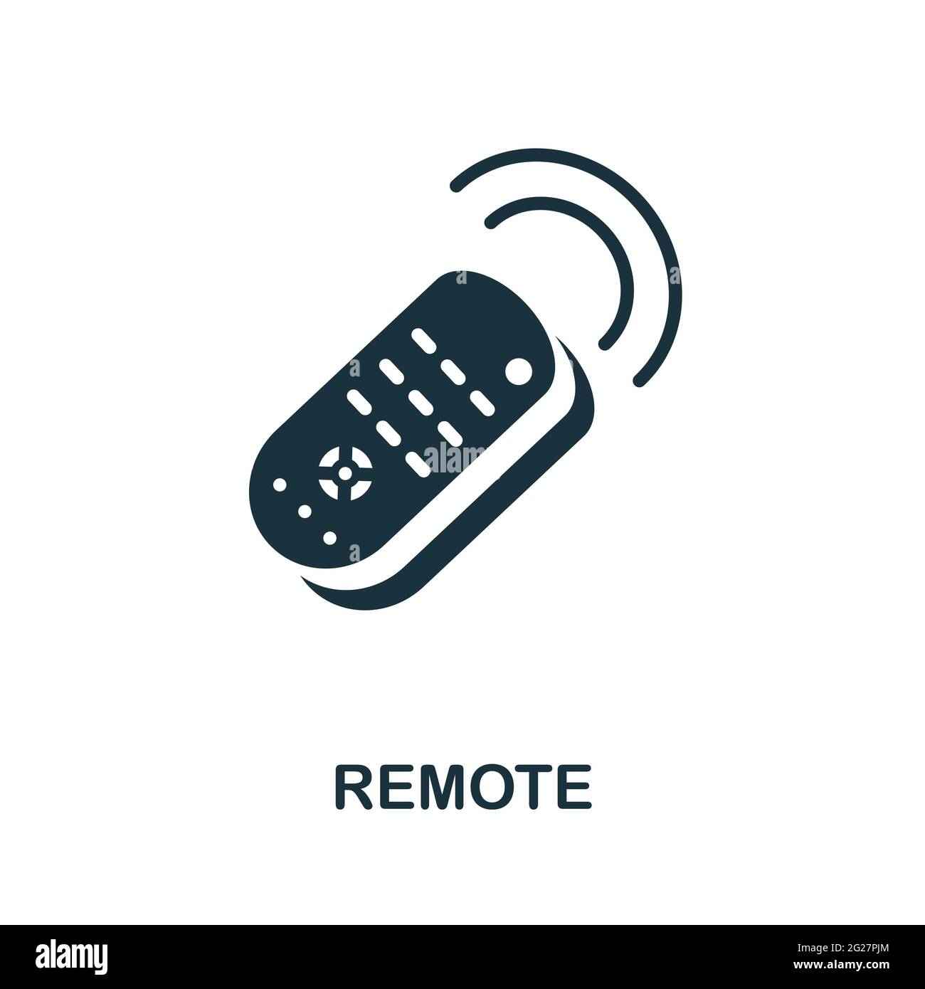Remote icon. Monochrome simple element from presentation collection ... Remote icon. Monochrome simple element from presentation collection ...