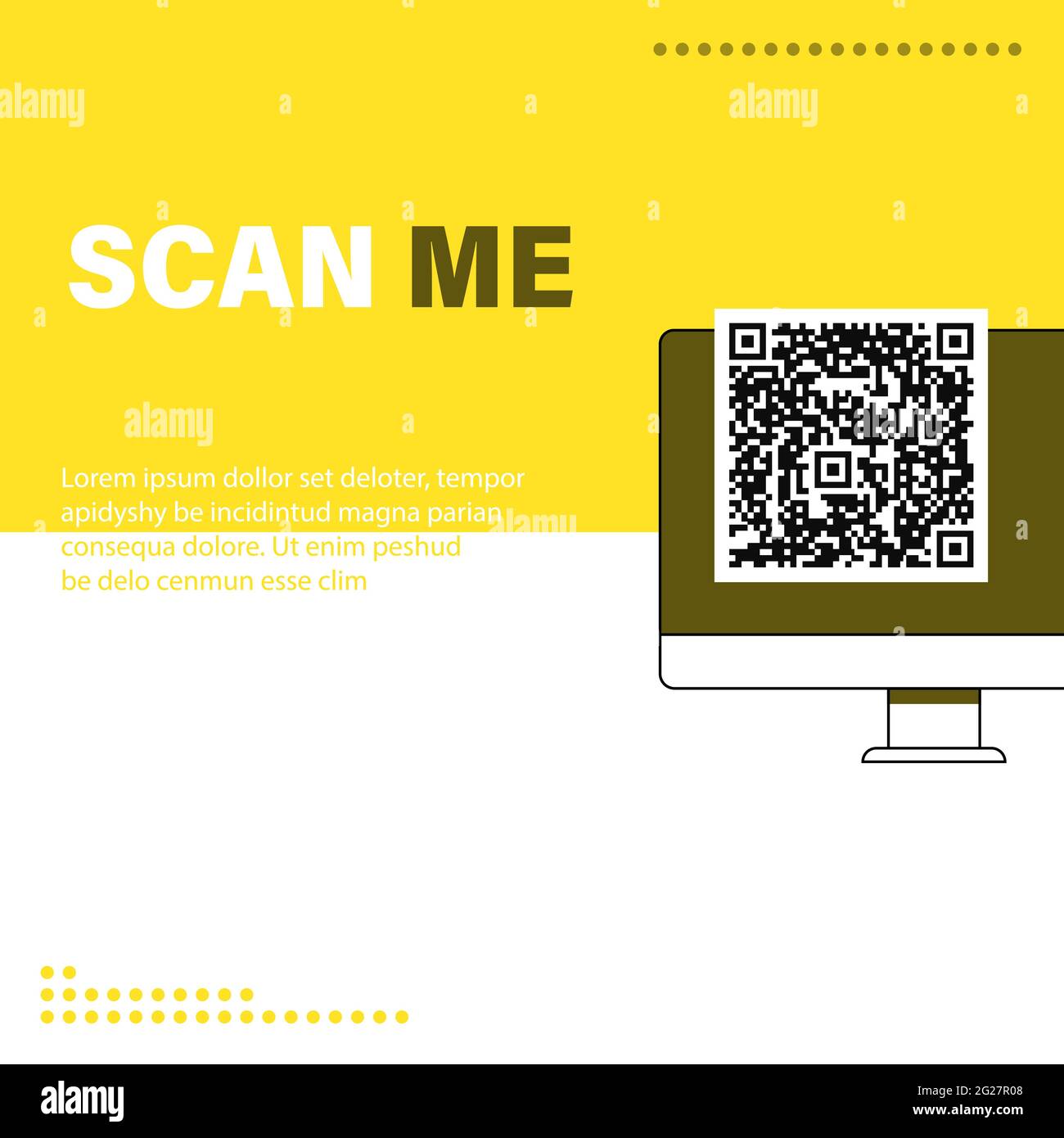 Scan me on landing page. Symbol or emblem Stock Vector Image & Art - Alamy