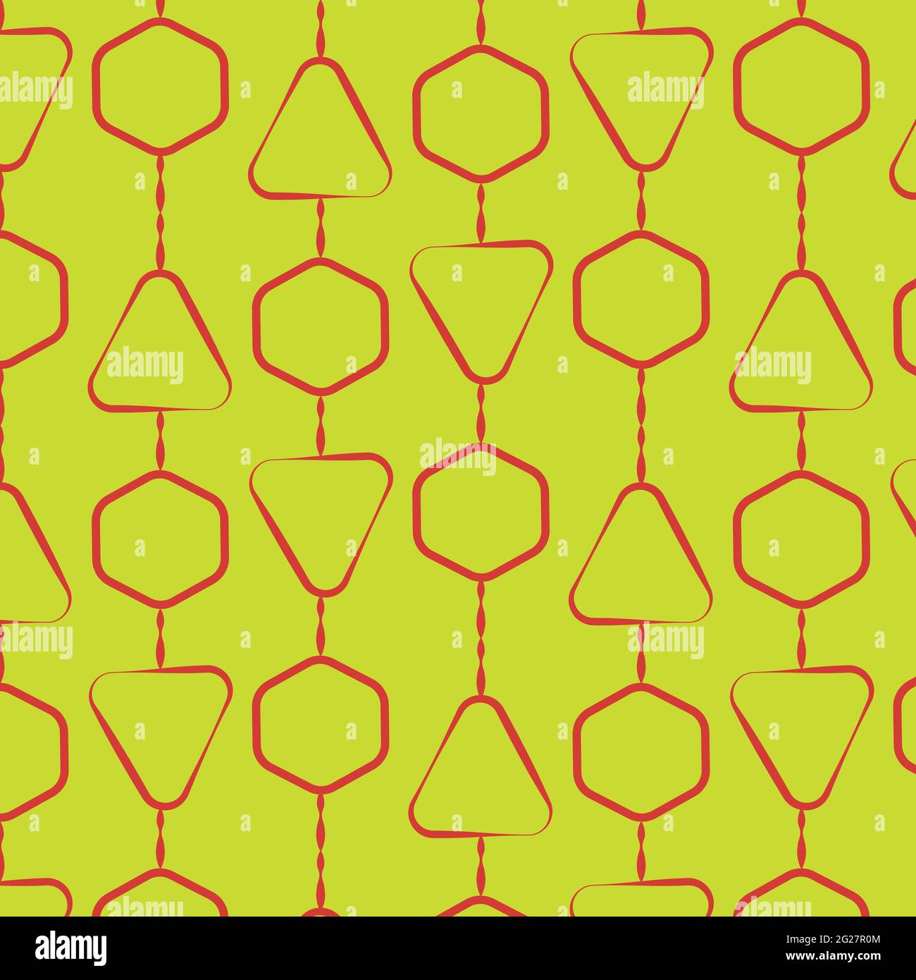 Vector of rows of red shapes on yellow background. Parallelogram ...