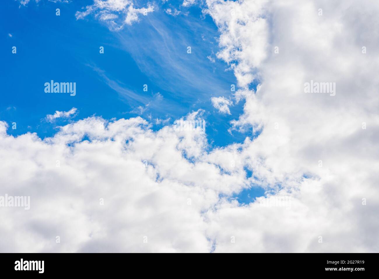 Beautiful blue sky,white cloud background. Shape independent, Elements ...