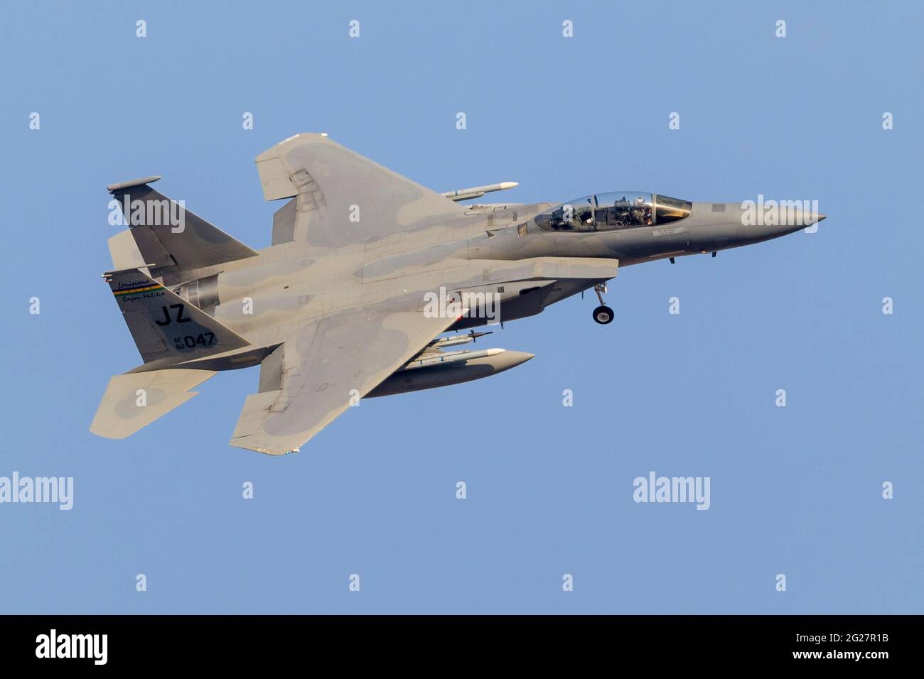 A Louisiana Air National Guard F-15D Eagle Stock Photo - Alamy