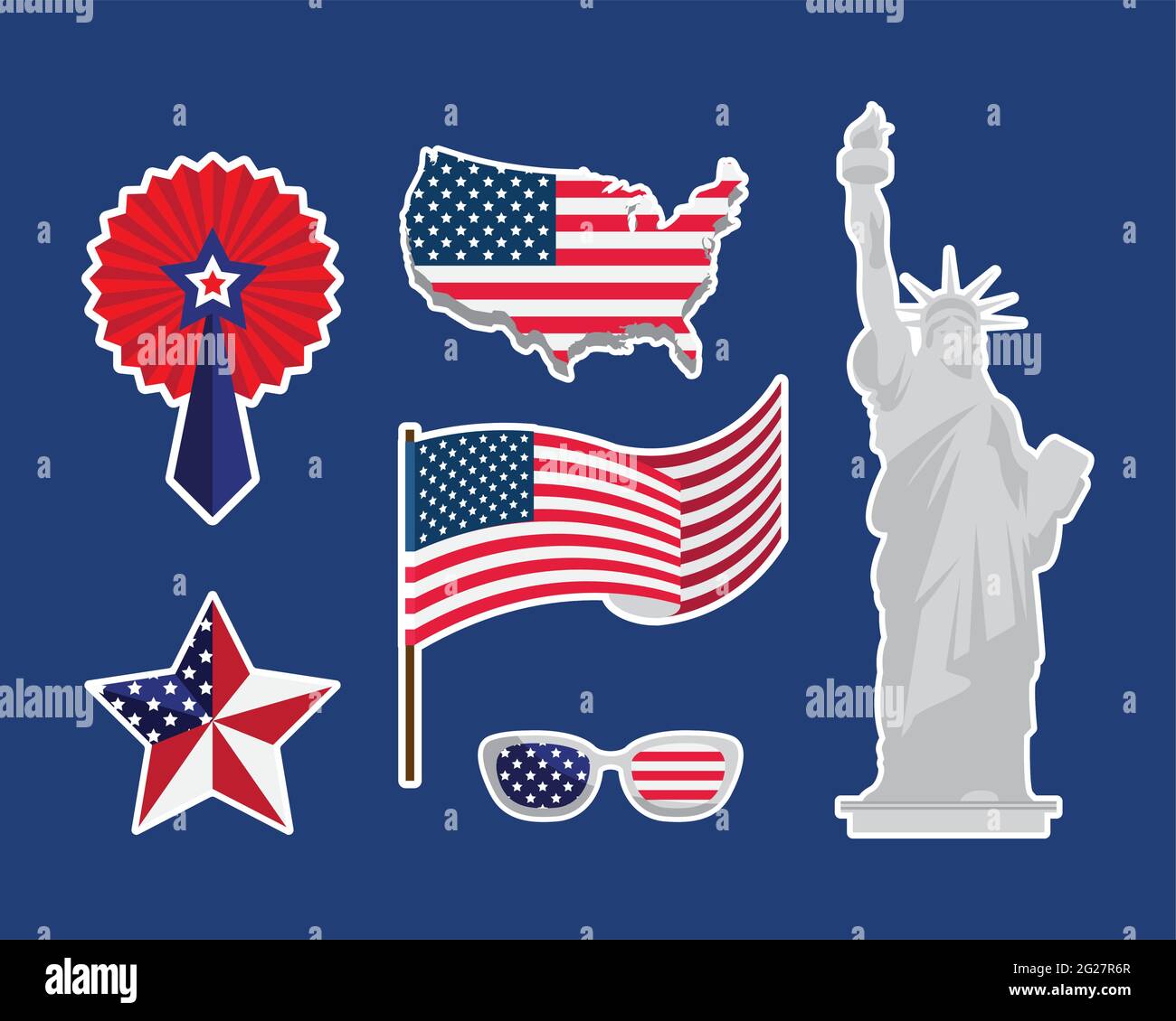Six emblems hi-res stock photography and images - Alamy
