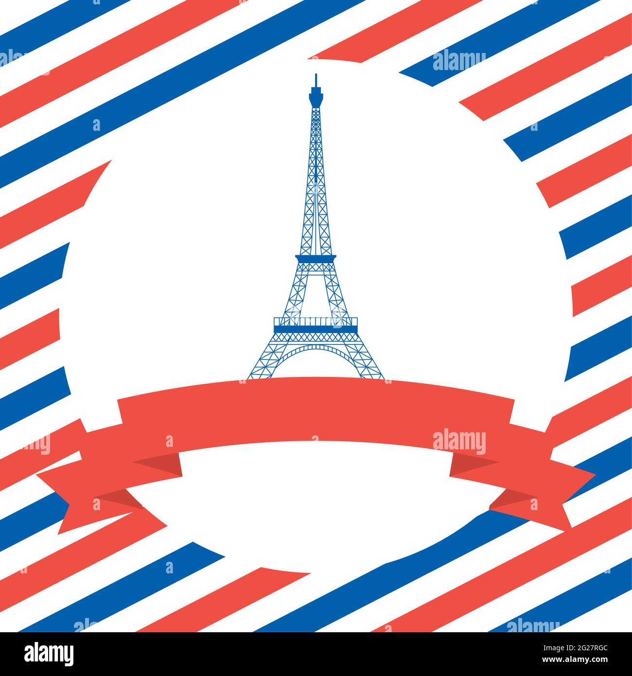 Bastille Day poster with eiffel tower Stock Vector Image & Art - Alamy