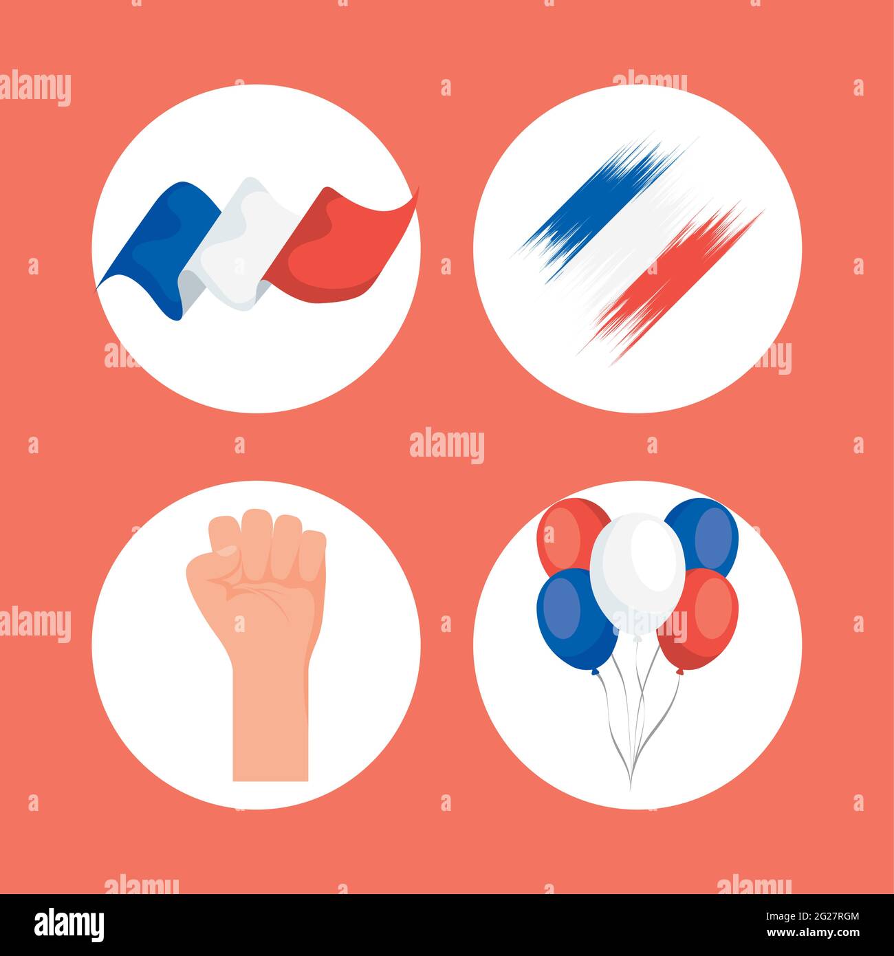 Four items Stock Vector Images - Alamy