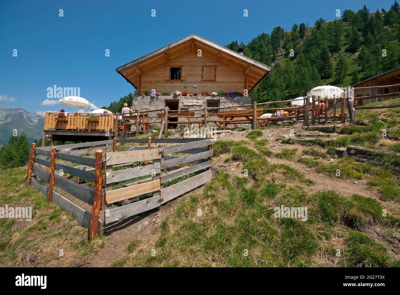Schart Alm in Passiria Valley, Trentino-Alto Adige, Italy Stock Photo ...