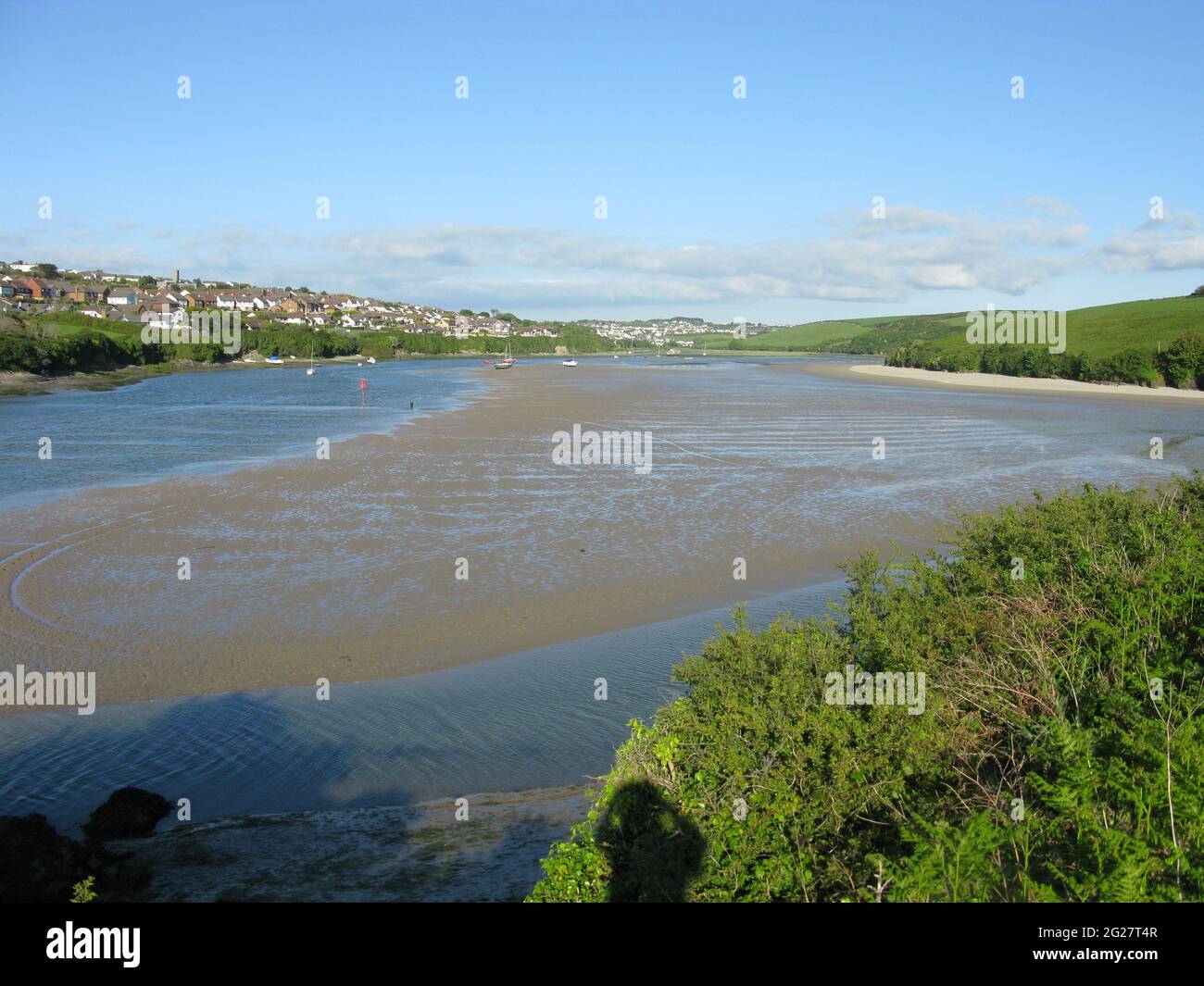 Gannel Estuary river. South west coast path. North Cornwall. West ...