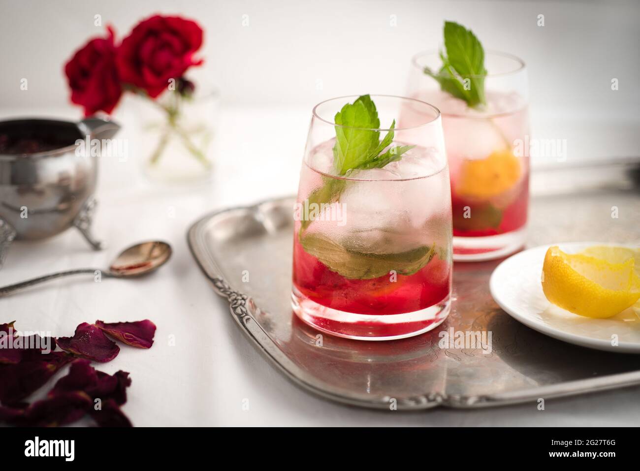 Rose syrup cocktail hi-res stock photography and images - Alamy