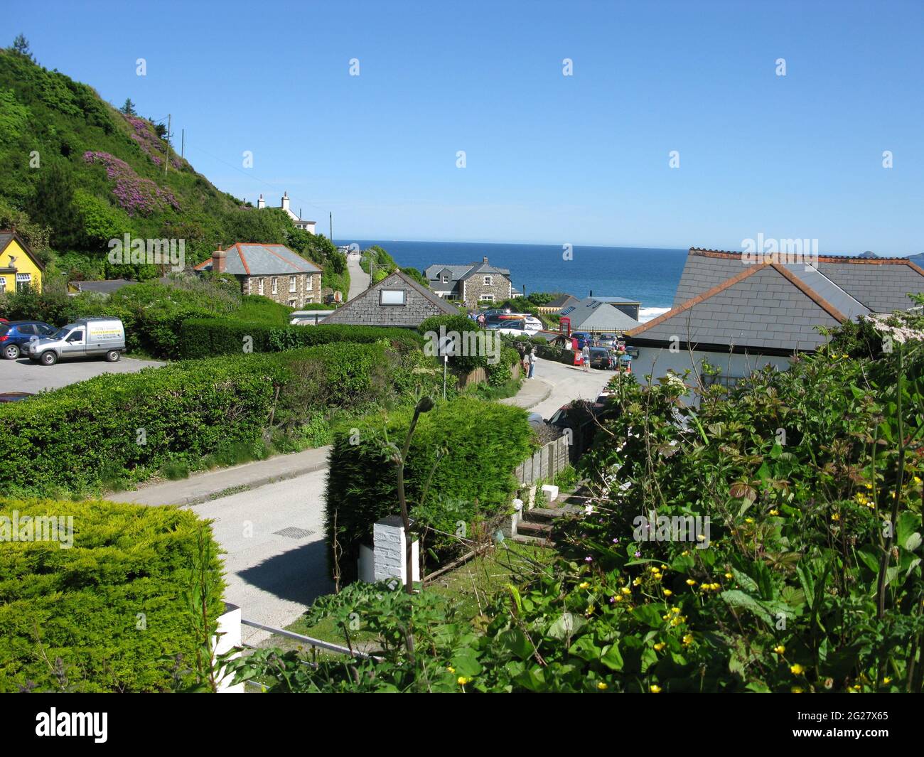 South west coast path. North Cornwall. West country. England. UK Stock ...