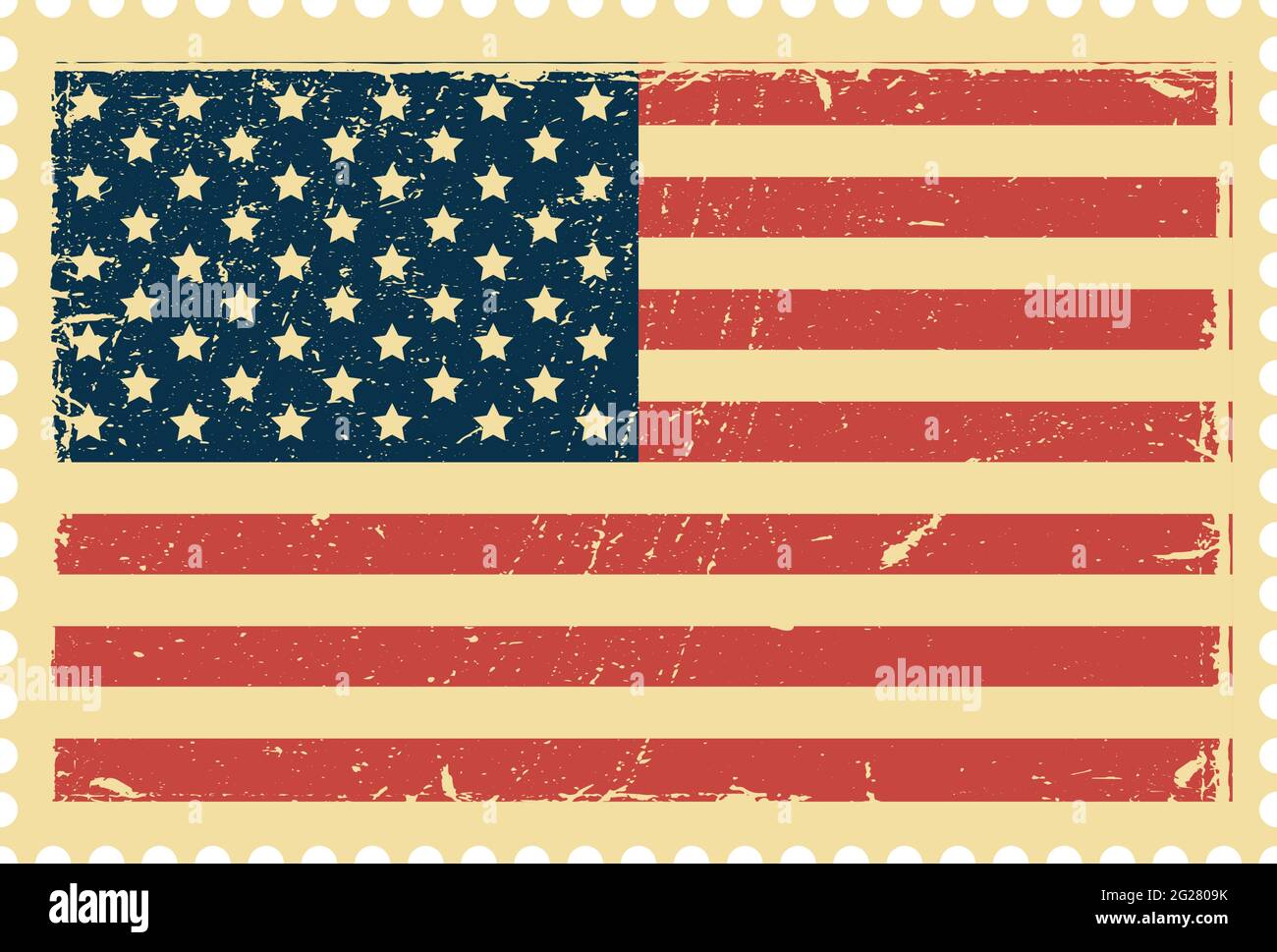 usa flag stamp postal icon Stock Vector Image & Art - Alamy