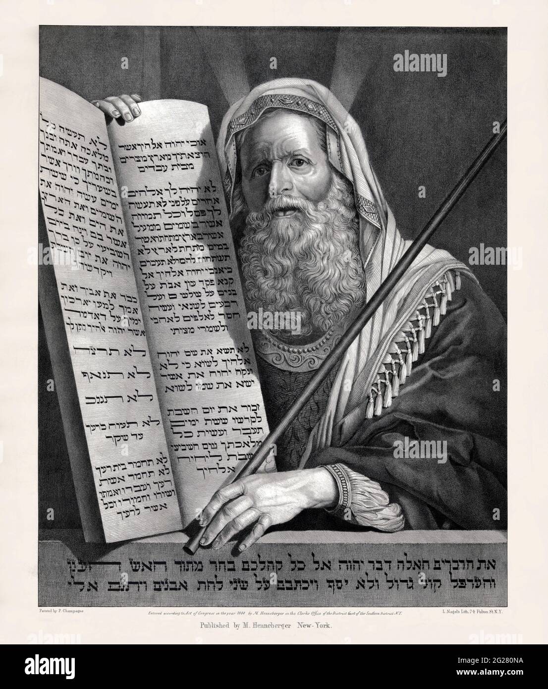 Moses ten commandments stone hi-res stock photography and images - Alamy