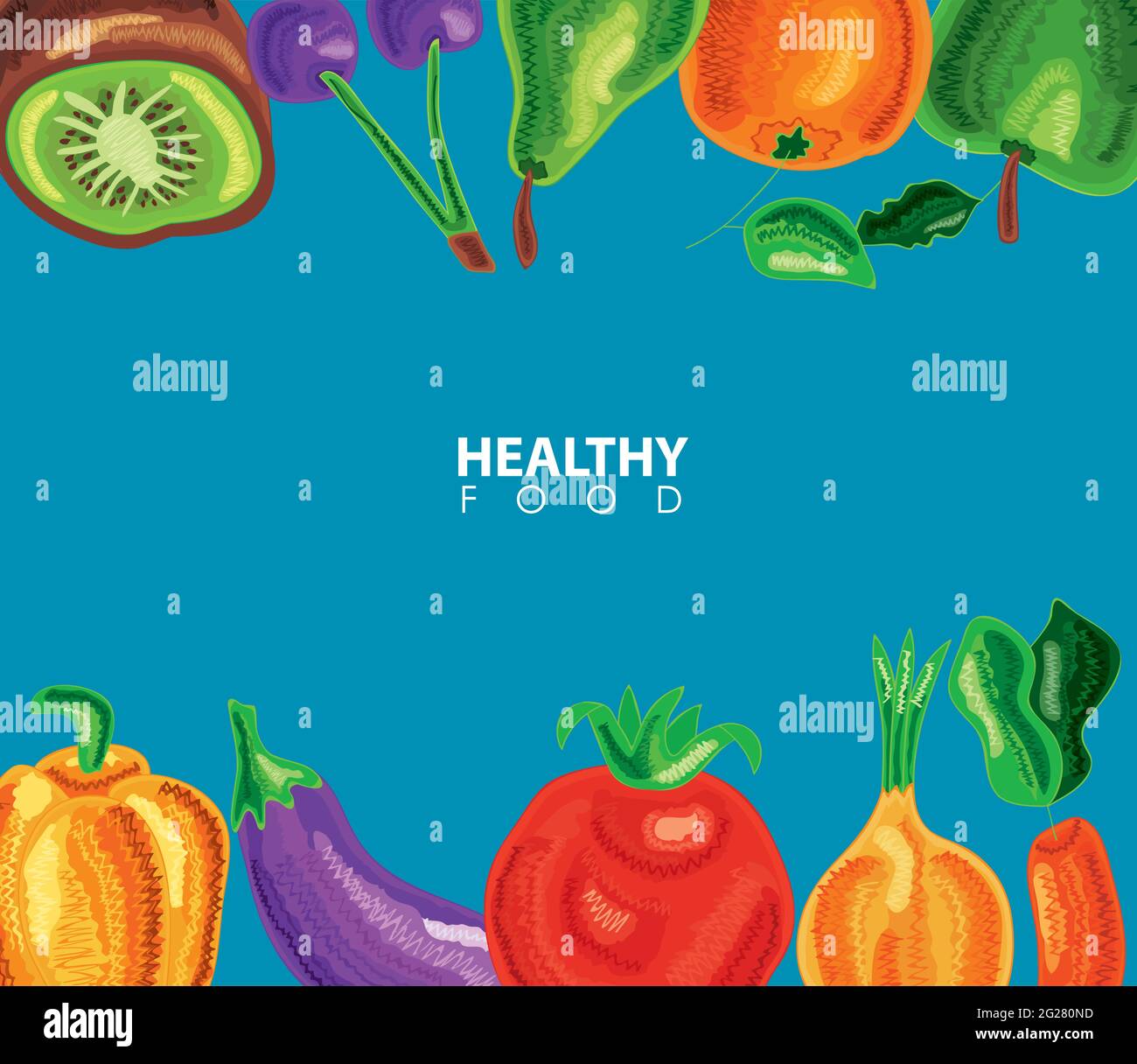 healthy food frame template icon Stock Vector Image & Art - Alamy