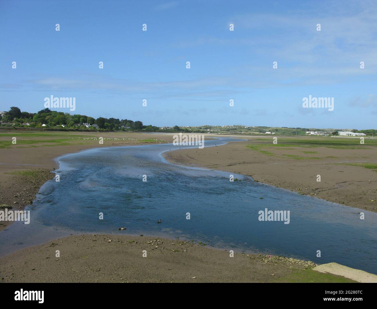 River Hayle. South west coast path. North Cornwall. West country ...