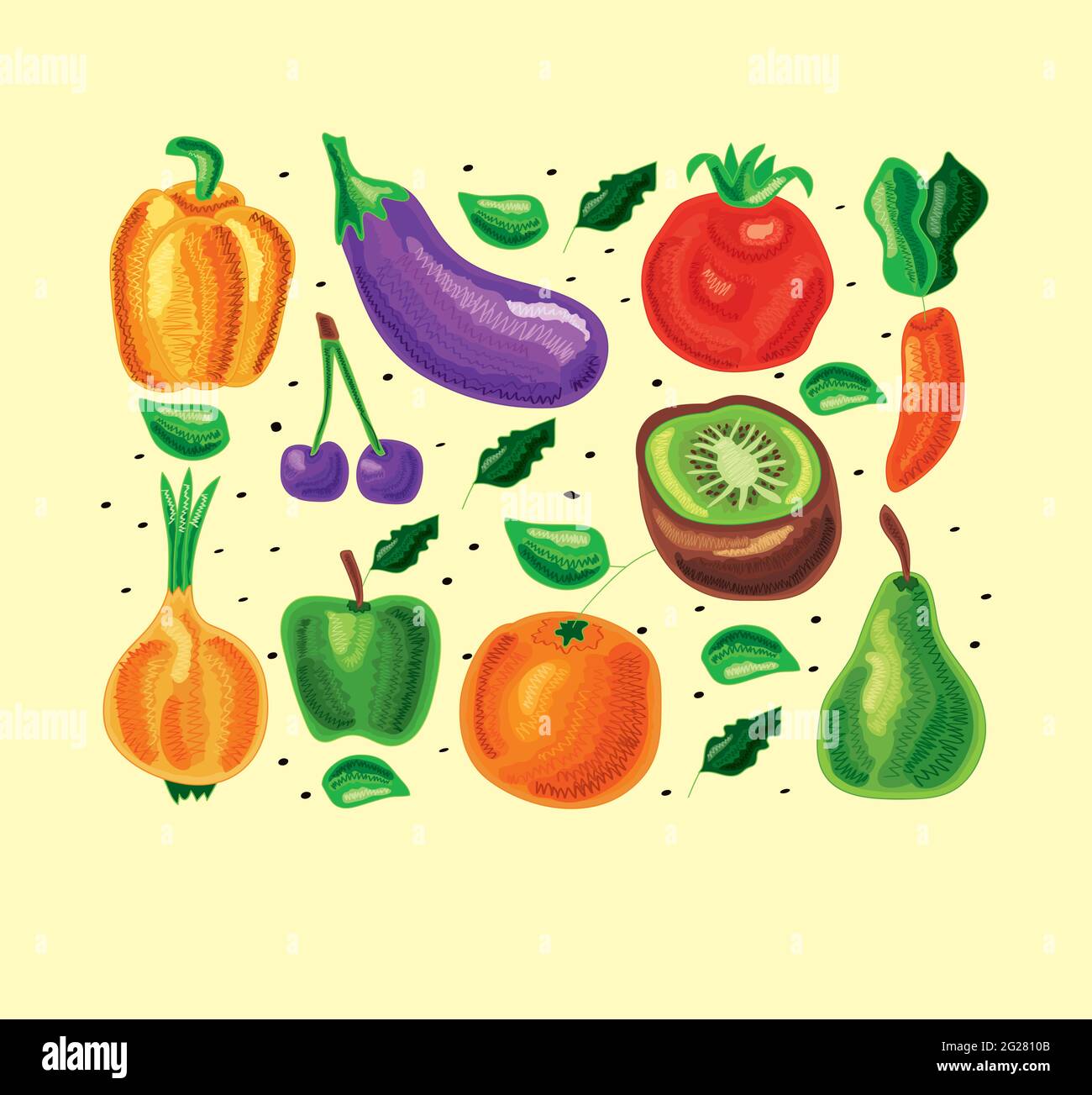 healthy food set ten icons Stock Vector Image & Art - Alamy