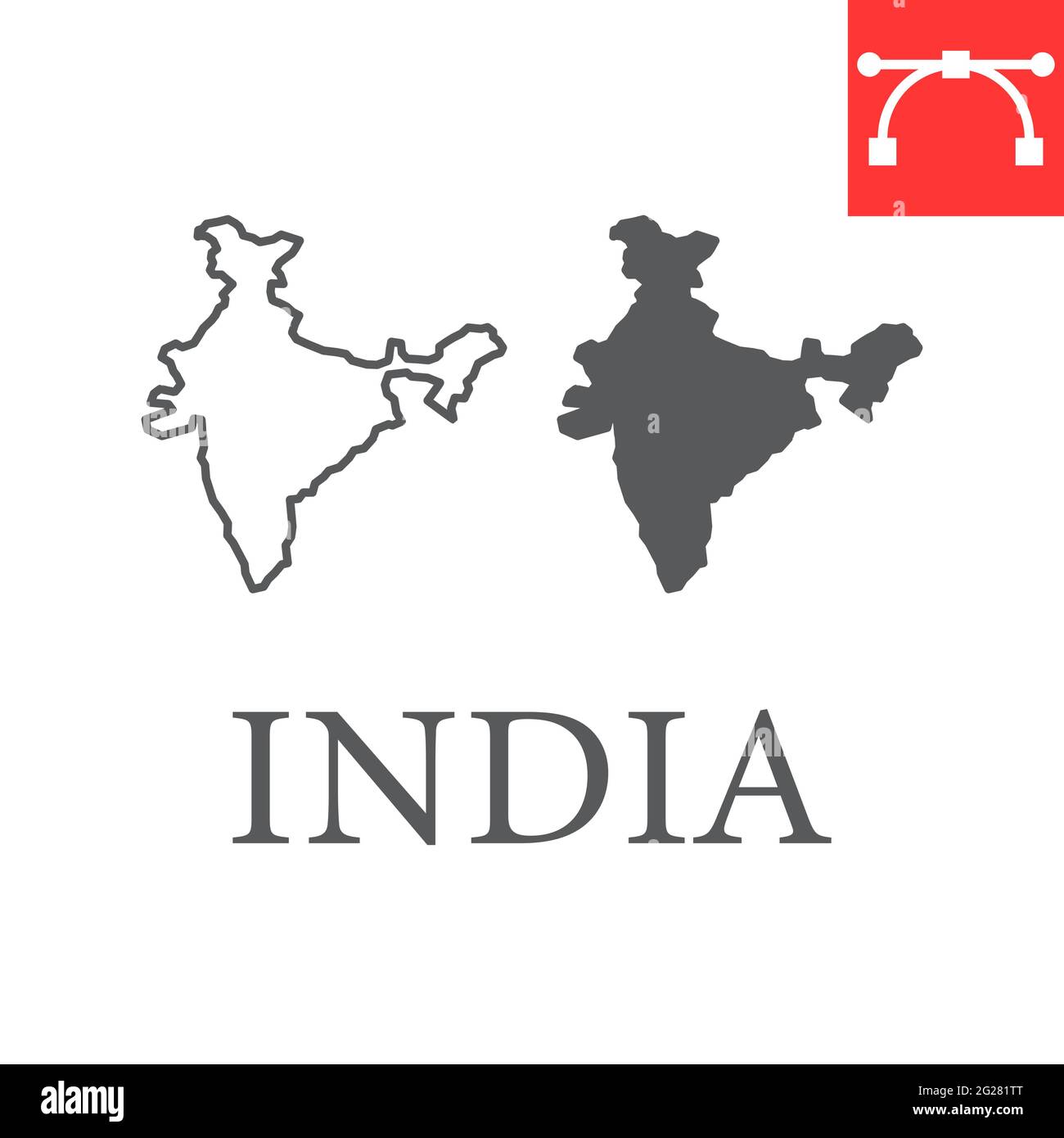 India solid black outline Stock Vector Images - Alamy