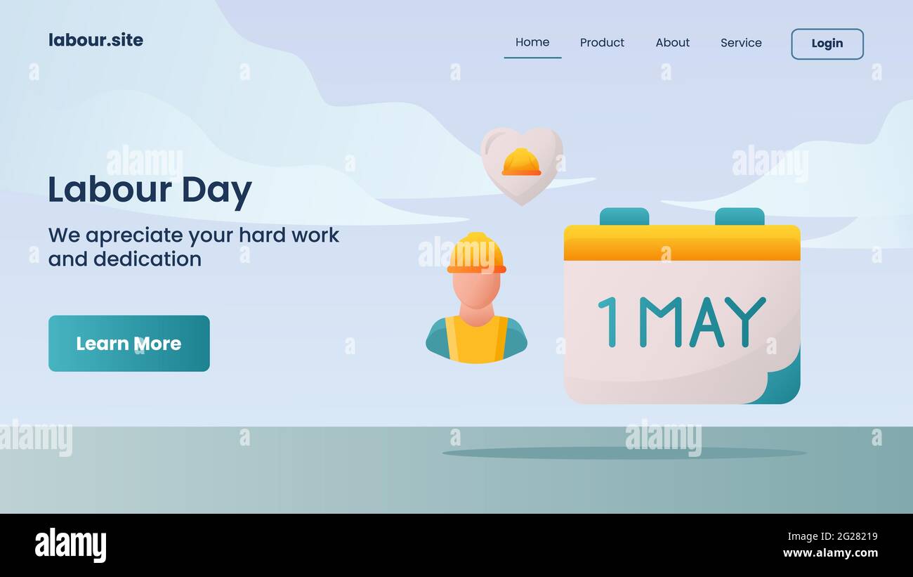 labour day campaign for web website home homepage landing page banner ...
